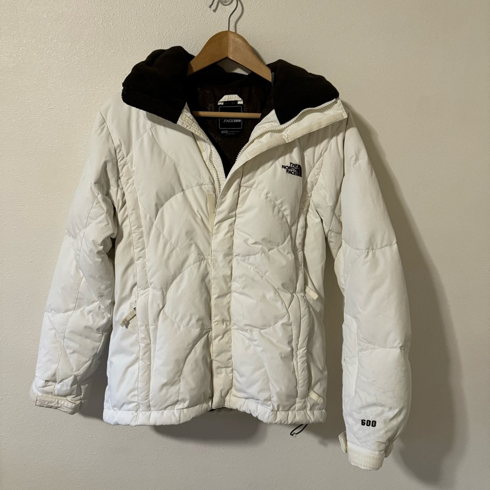The North Face 600 Down Puffer Jacket White Brown Rem… - Gem